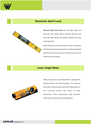 Survey & Measuring Meters by ACMAS Technologies Pvt Ltd. | PDF ...