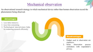 Survey and observation method | PPTX