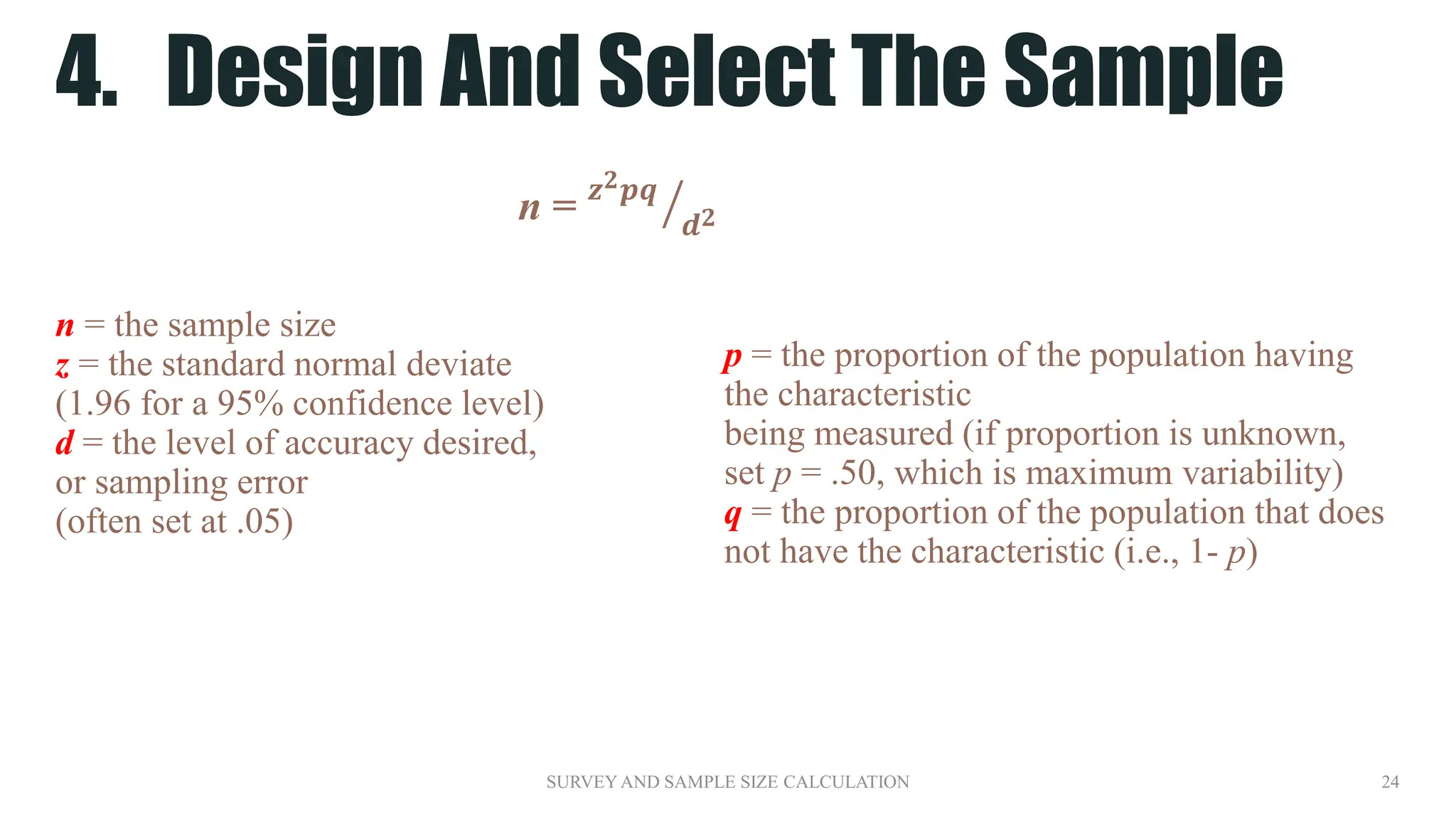 Survey and Sample Size Calculation in Epidemiological Studies.pptx