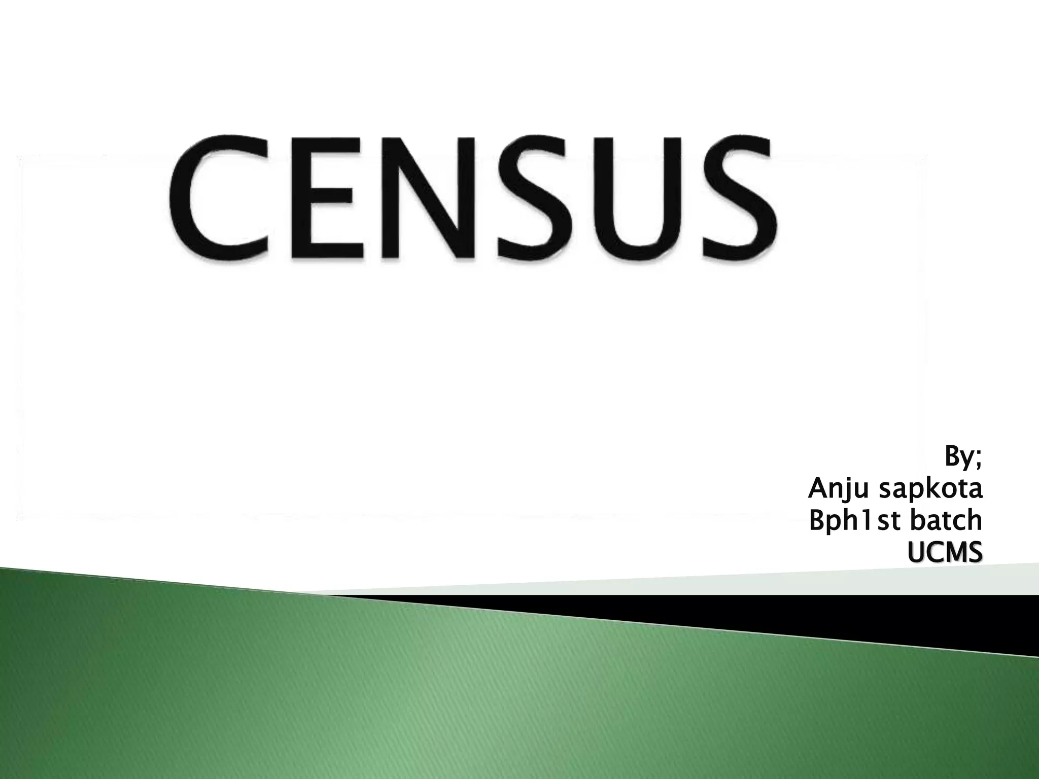 CENSUS | PPTX
