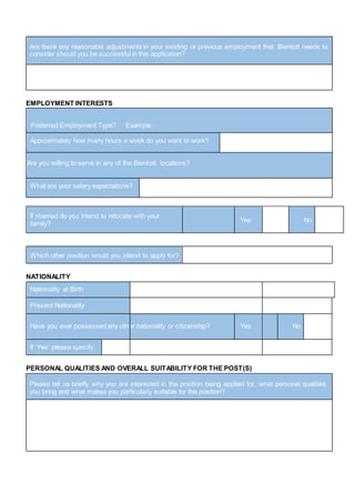 Survey application form | PDF