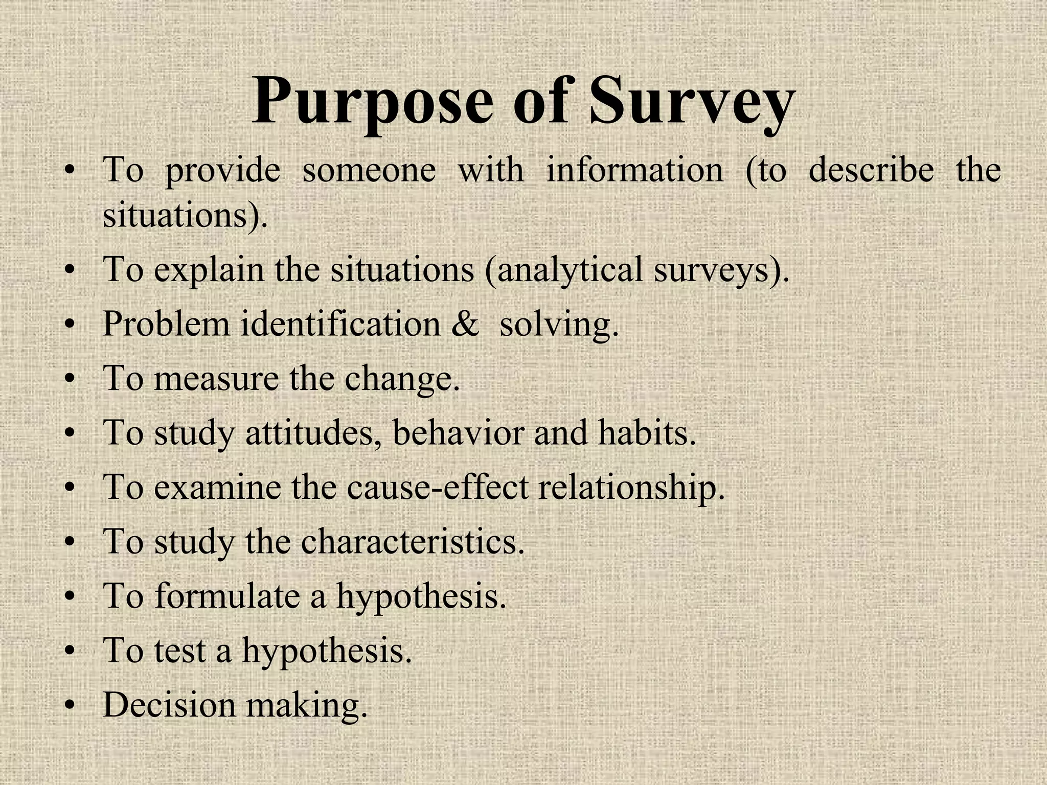 Survey in Business Research | PPTX