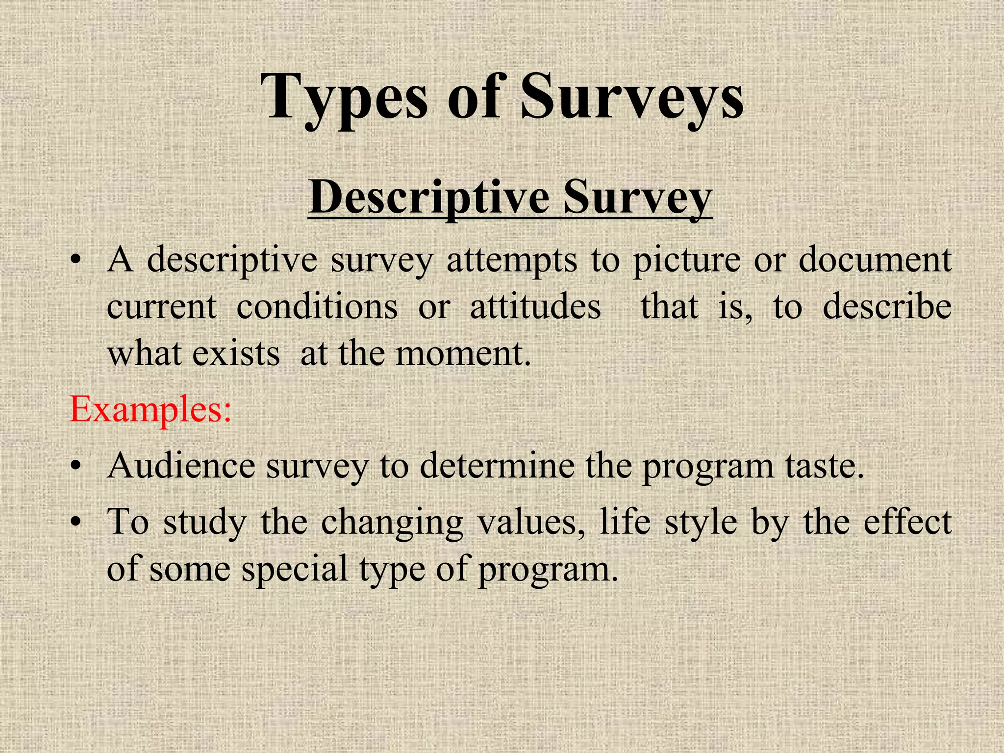 Survey in Business Research | PPTX