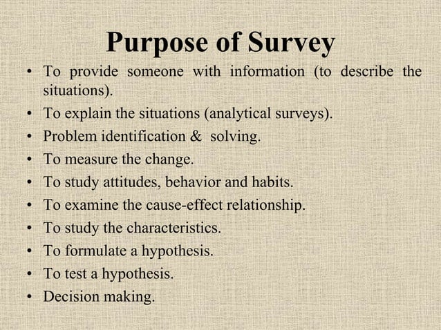 Survey in Business Research | PPTX