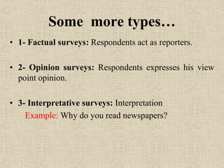 Survey in Business Research | PPTX
