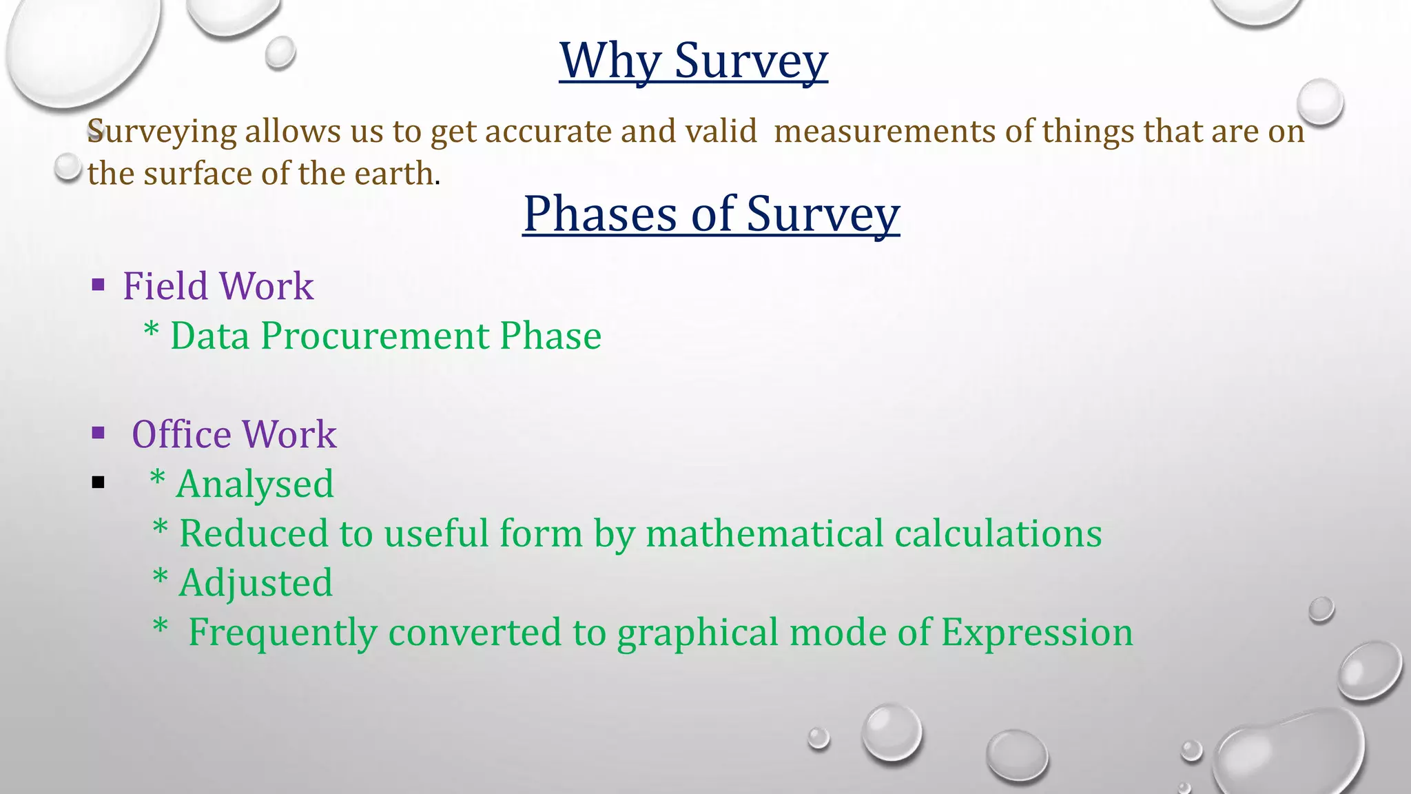 Introduction of Surveying | PPTX | Geography | Science