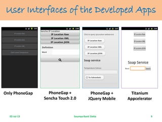 Survey, comparison & evaluation of cross platform mobile application development tools | PDF