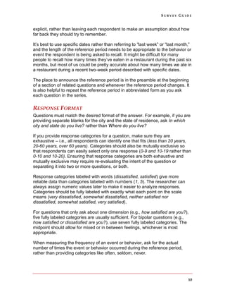 Survey design guide | PDF | Undergraduate Education | College Education