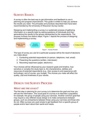 Survey design guide | PDF | Undergraduate Education | College Education