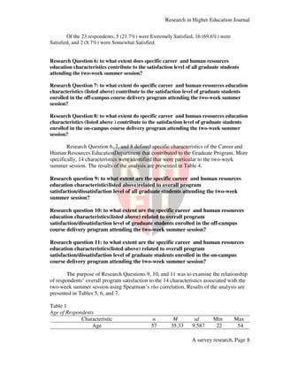 survey design sample article.pdf | Postgraduate Education | College ...