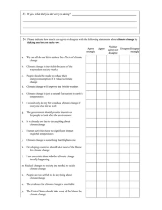 Survey for earth life and science performance task | PDF