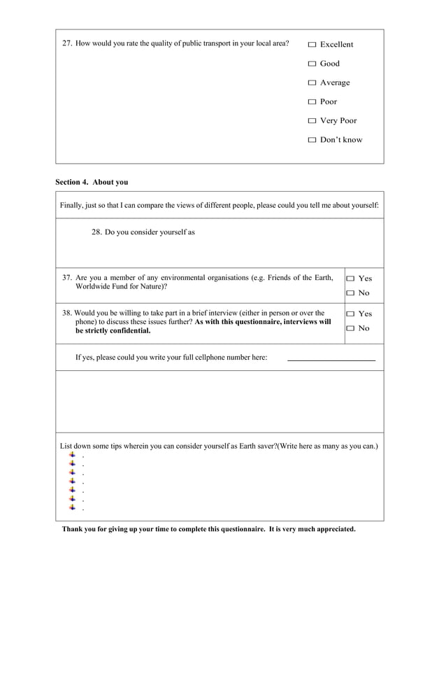 Survey for earth life and science performance task | PDF