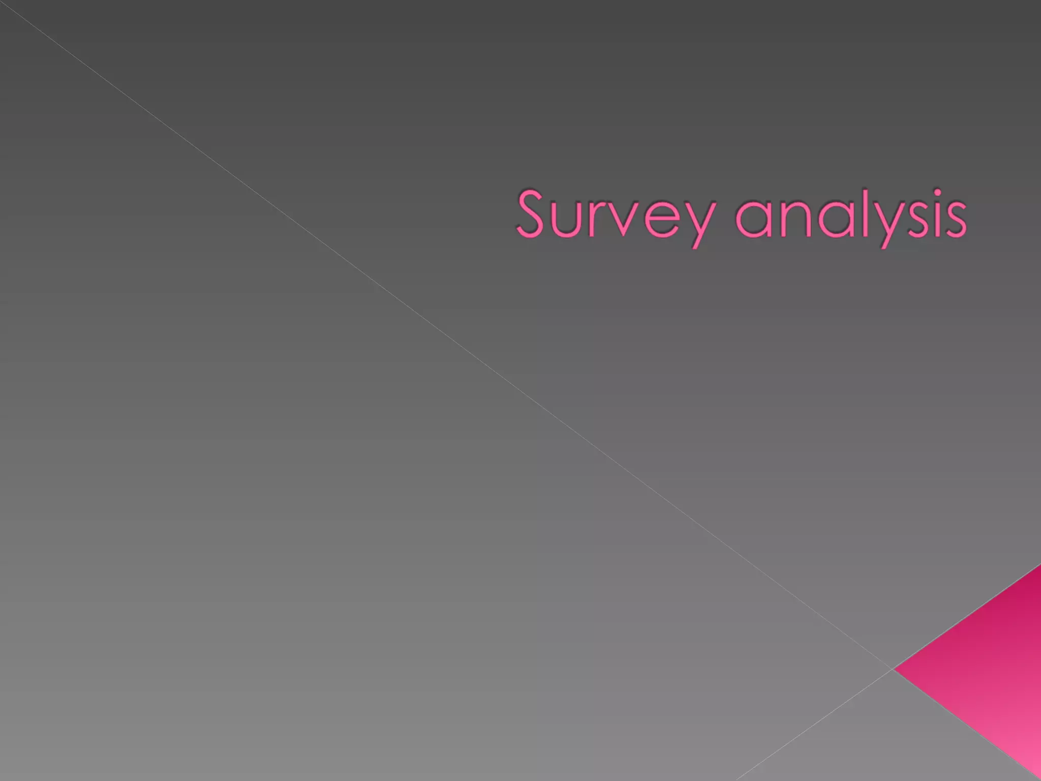 Survey graph analysis (presentation) | PPT