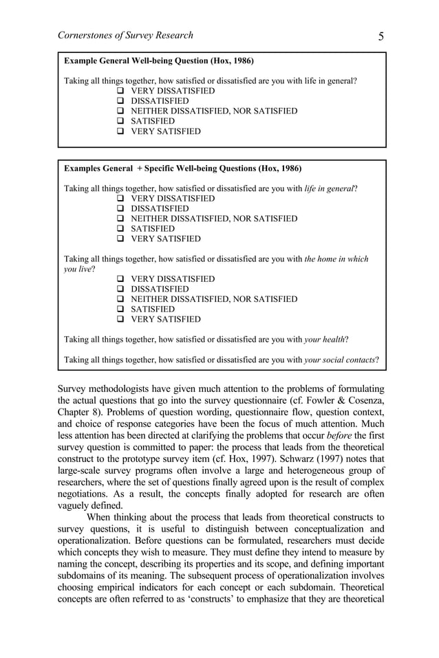Handbook of Survey Methodology | PDF