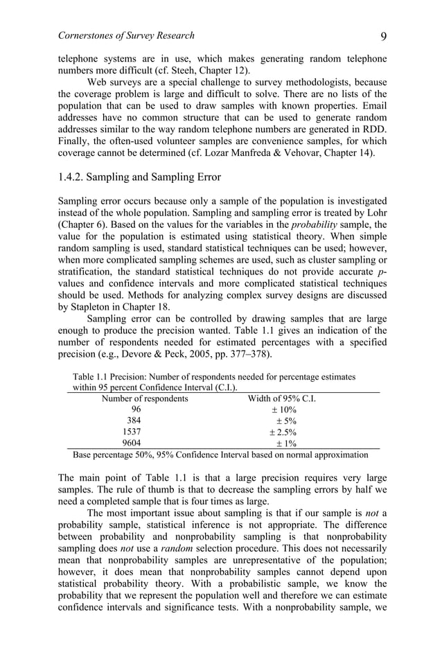 Handbook of Survey Methodology | PDF