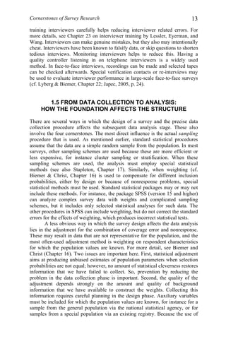 Handbook of Survey Methodology | PDF