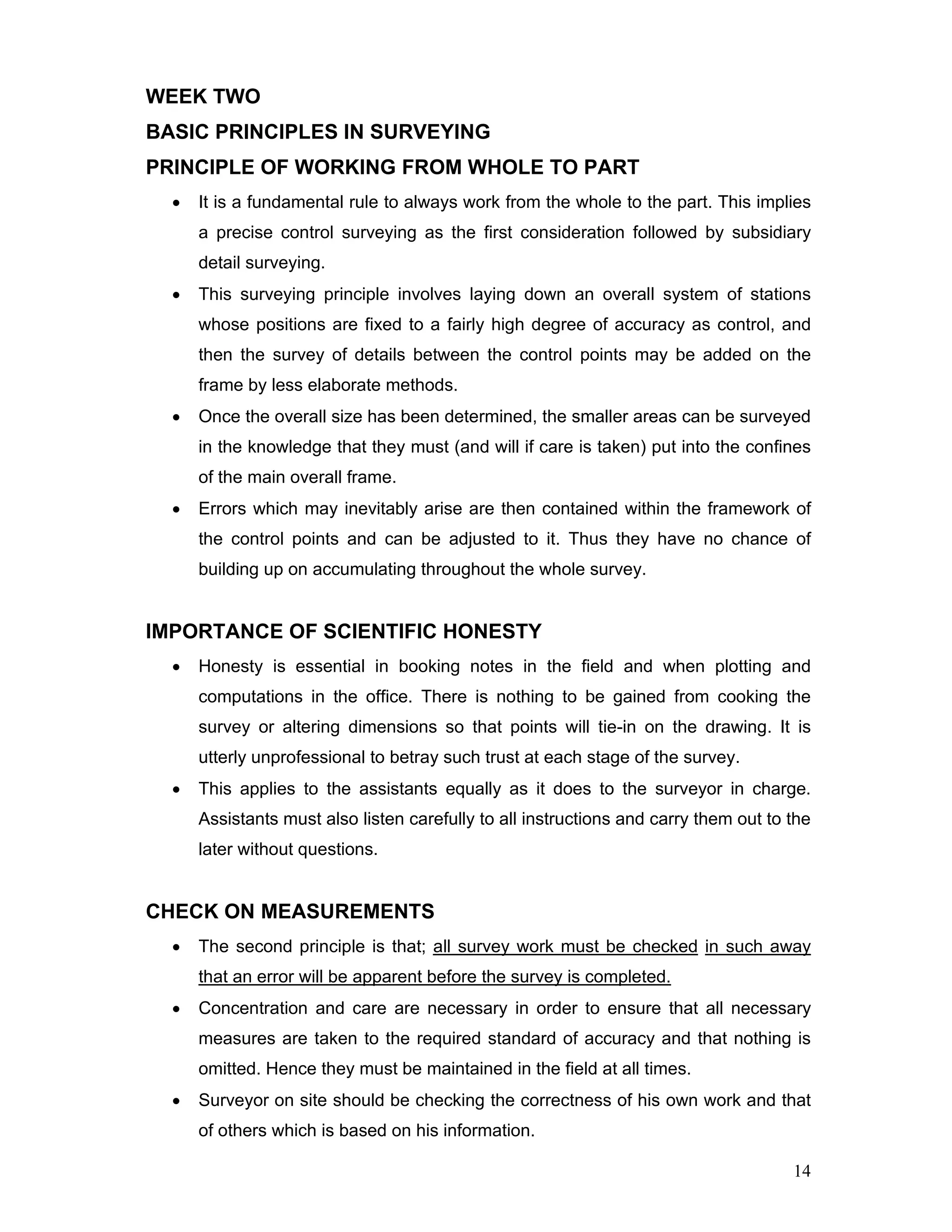 principle of survey | PDF