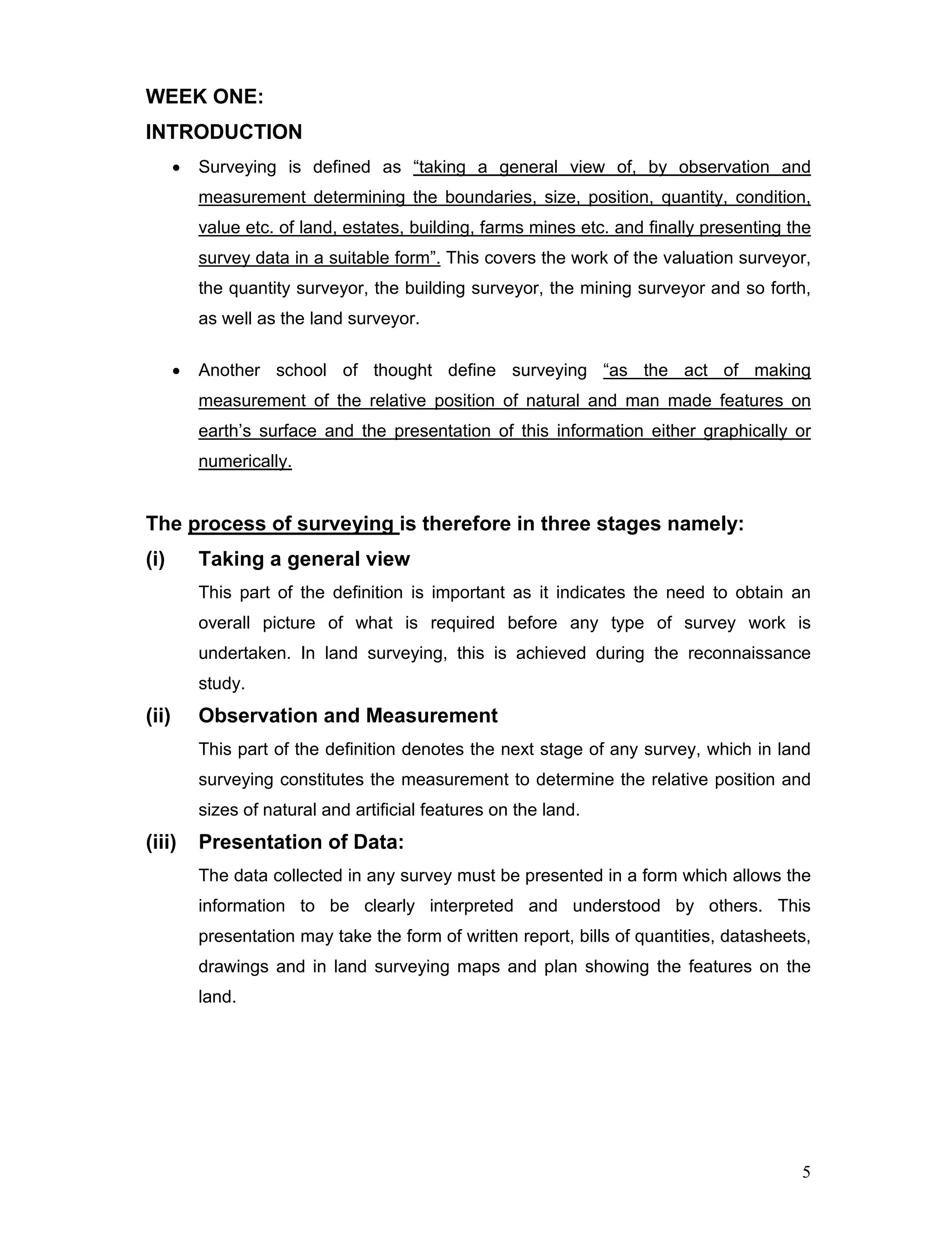 principle of survey | PDF