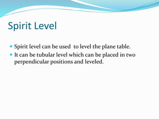 Plane Table Surveying PPt | PPTX