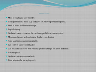 Surveying,ADVANCE EQUIPMENT IN SURVEY | PPT