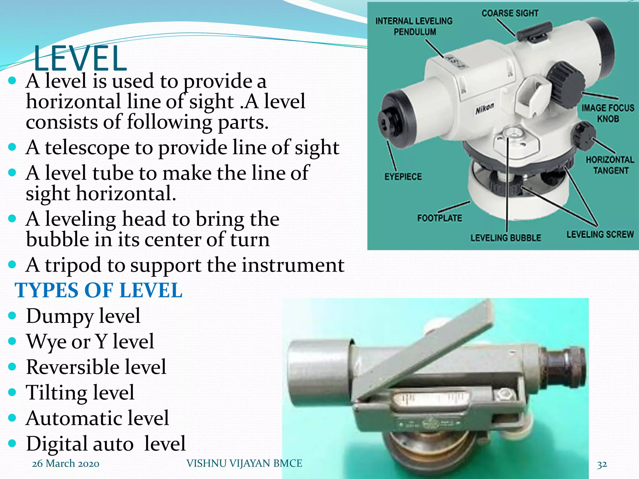SURVEYING-LEVELING-MODERN SURVEYING INSTRUMENTS | PDF