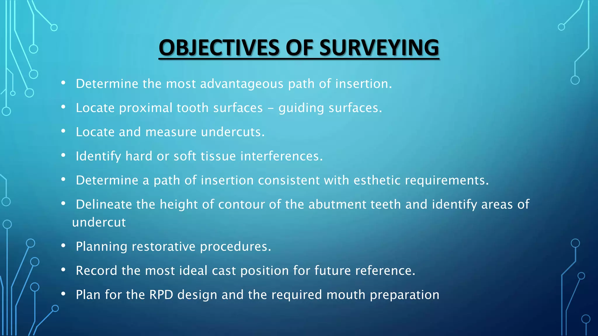 Surveying in Removable Prosthodontics | PPTX