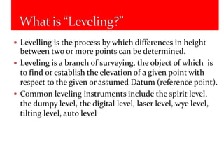 surveying.levelling ppt.ppt