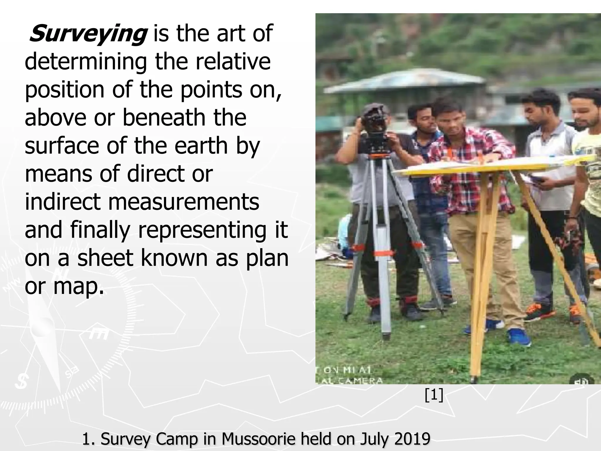 surveying.ppt based on civil engg application | PPT