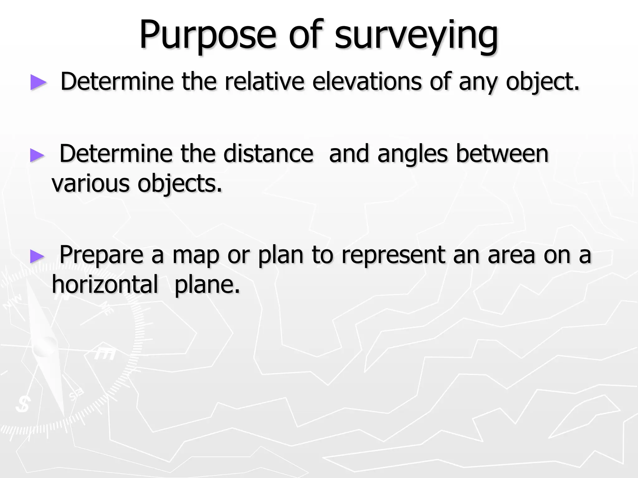 surveying.ppt based on civil engg application | PPT