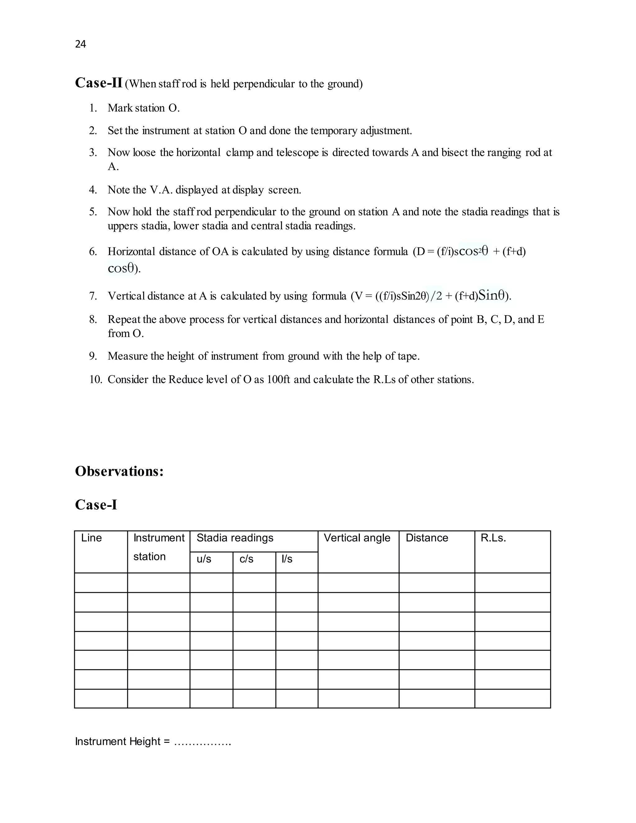 Surveying practical work book | DOCX