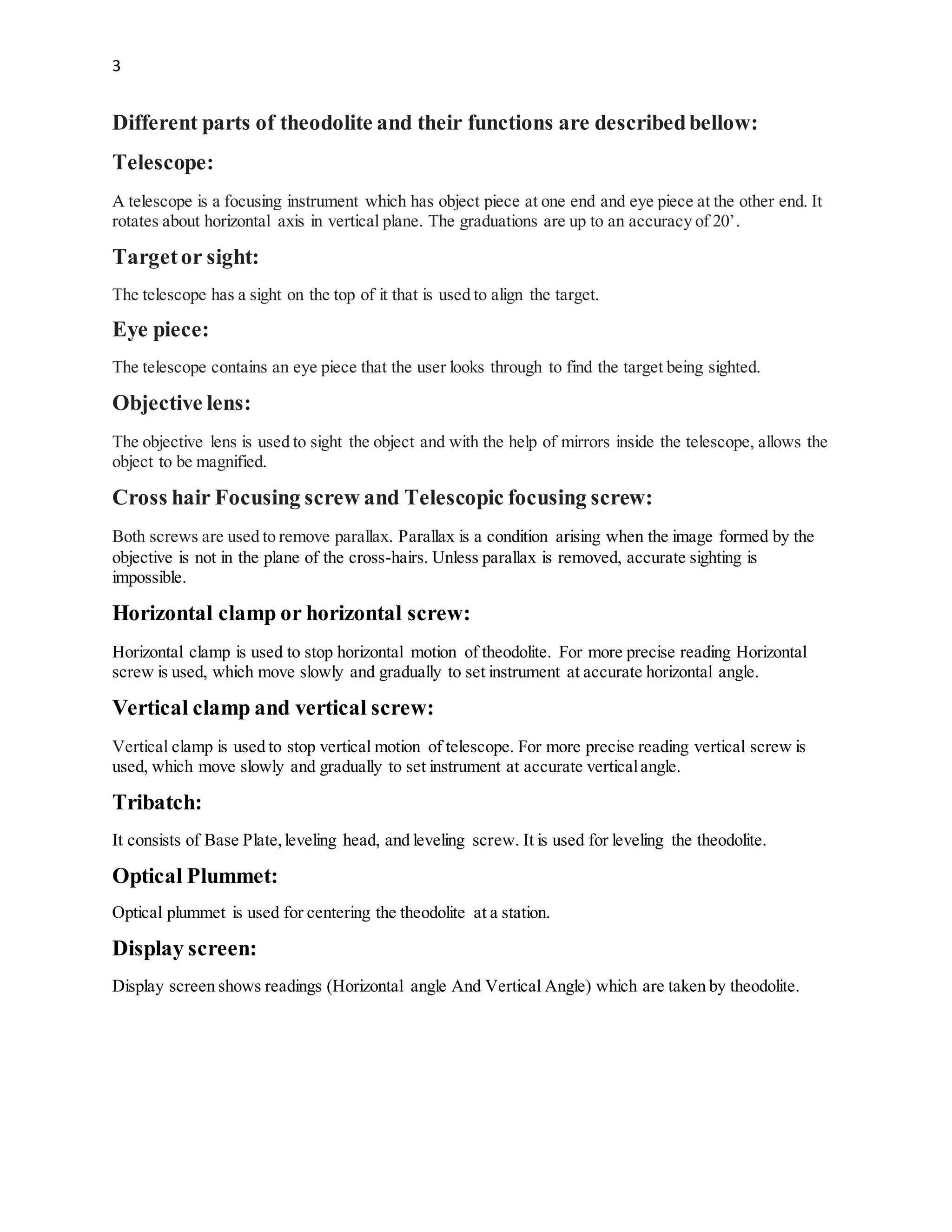 Surveying practical work book | DOCX