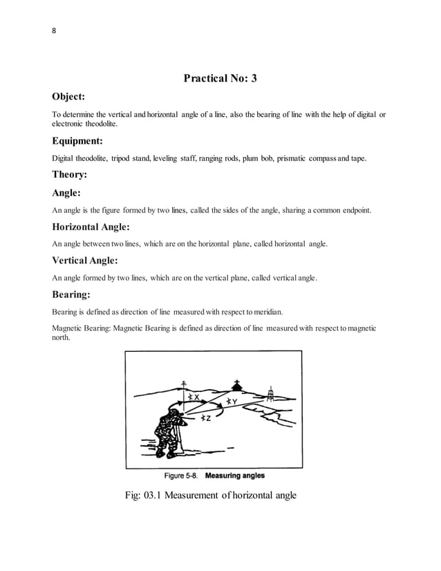 Surveying practical work book | DOCX