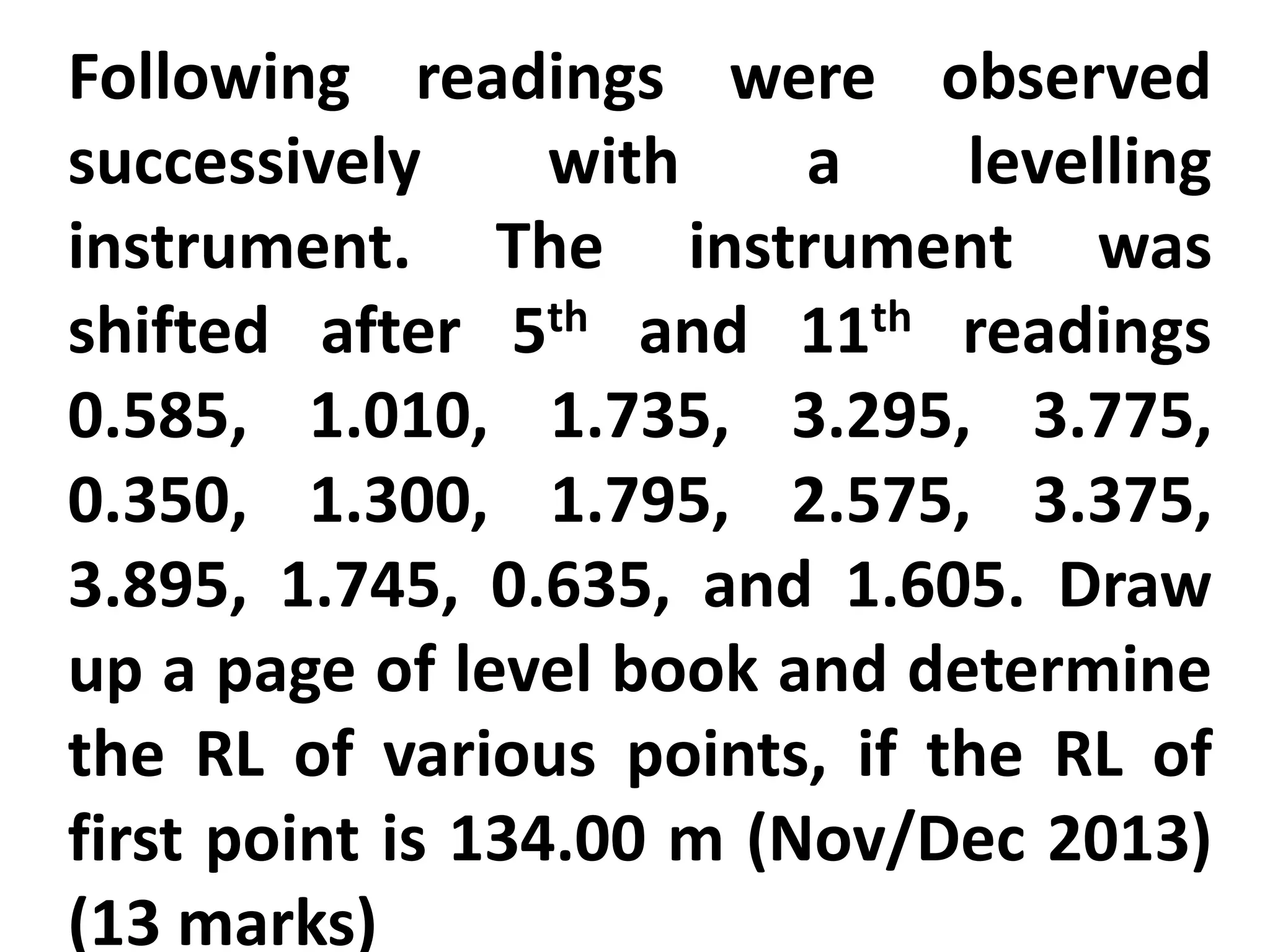 Levelling - Rise and fall - Height of instrument method | PPTX