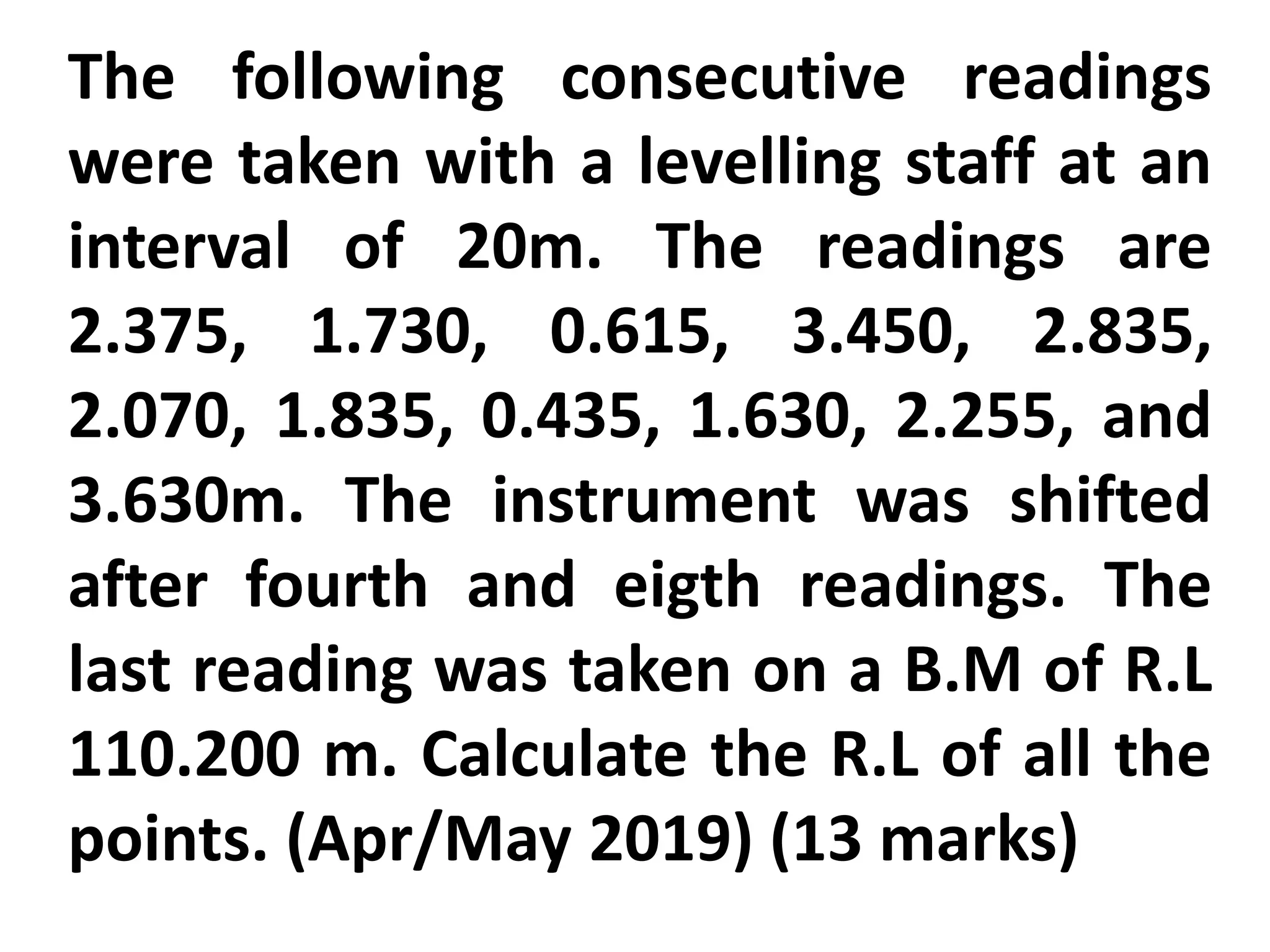 Levelling - Rise and fall - Height of instrument method | PPTX