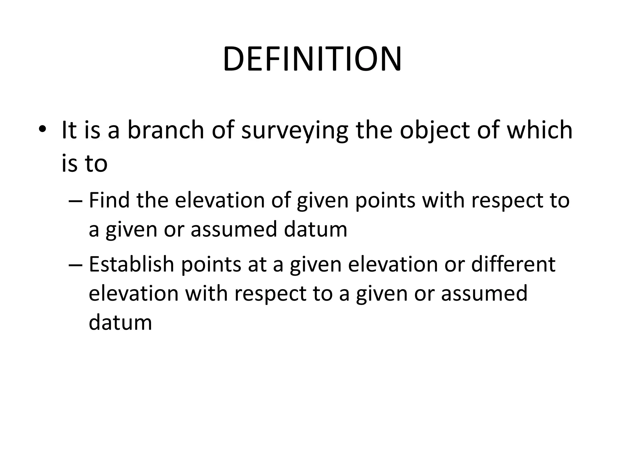 Levelling - Rise and fall - Height of instrument method | PPTX