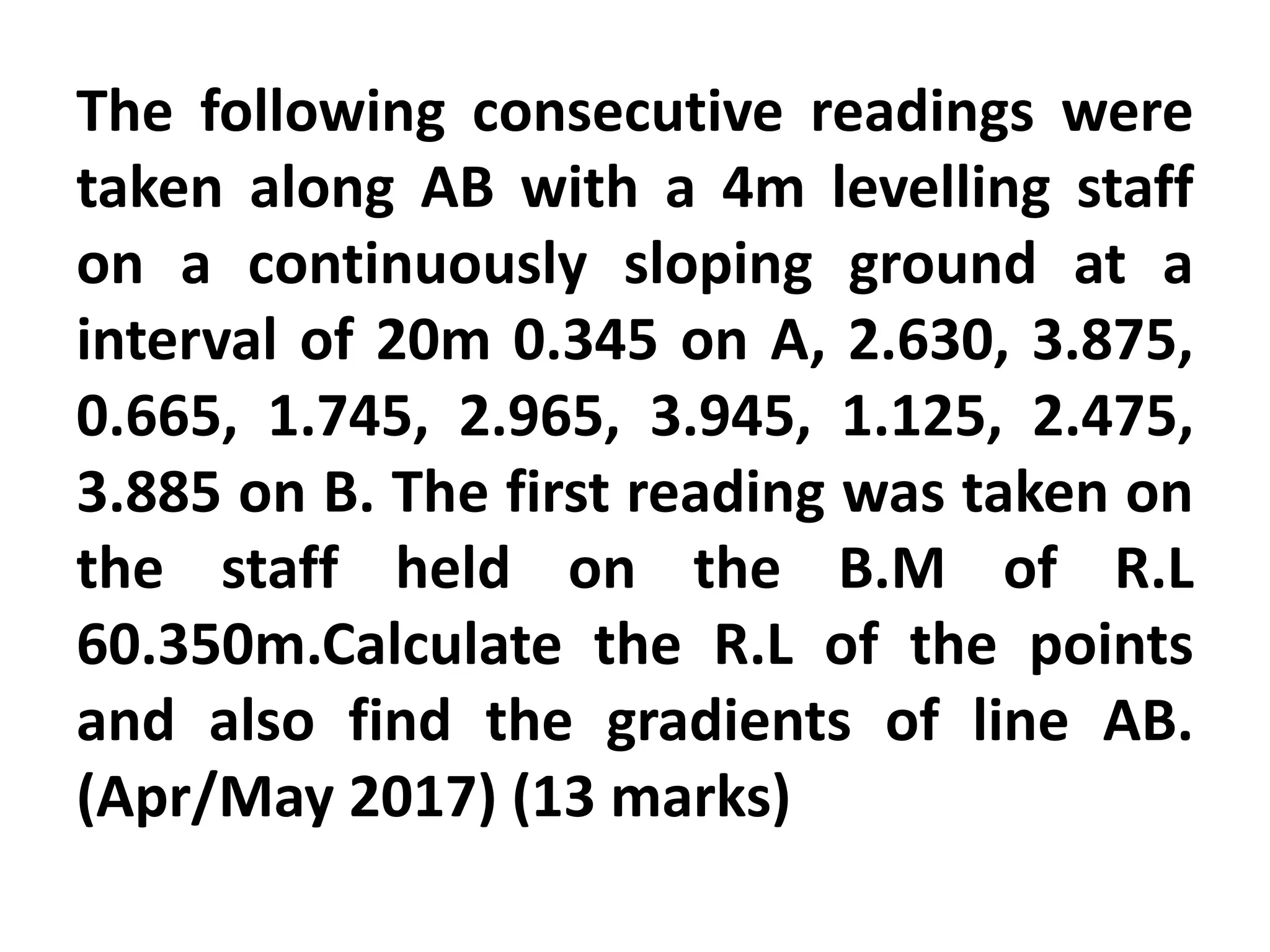 Levelling - Rise and fall - Height of instrument method | PPTX
