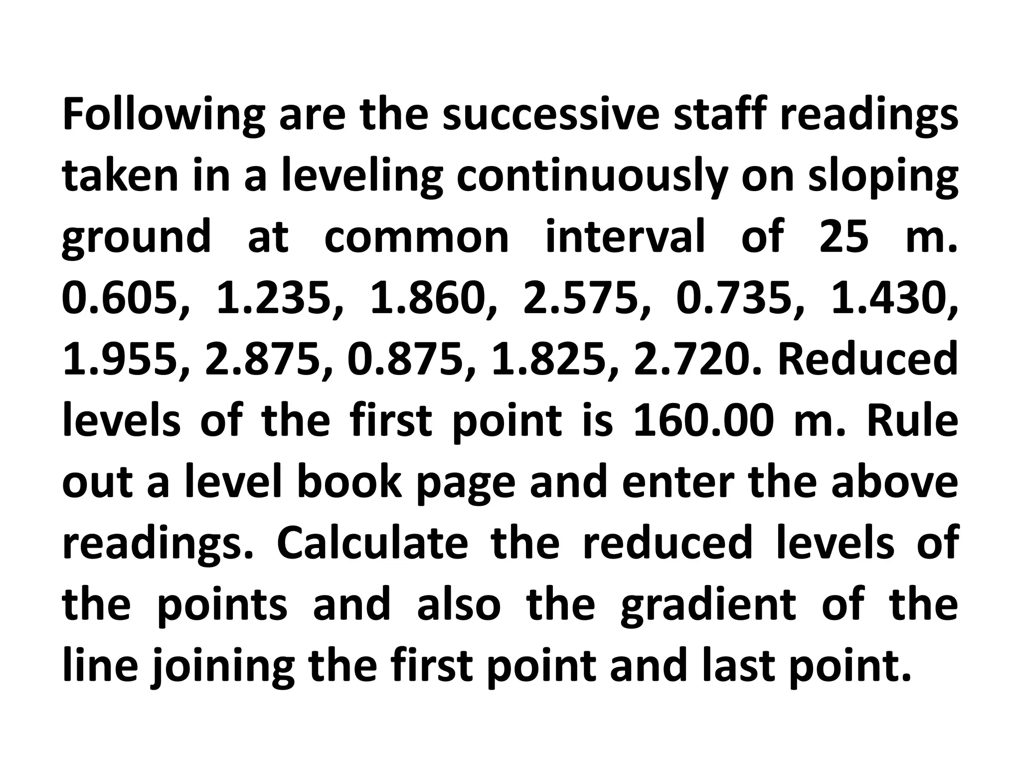 Levelling - Rise and fall - Height of instrument method | PPTX