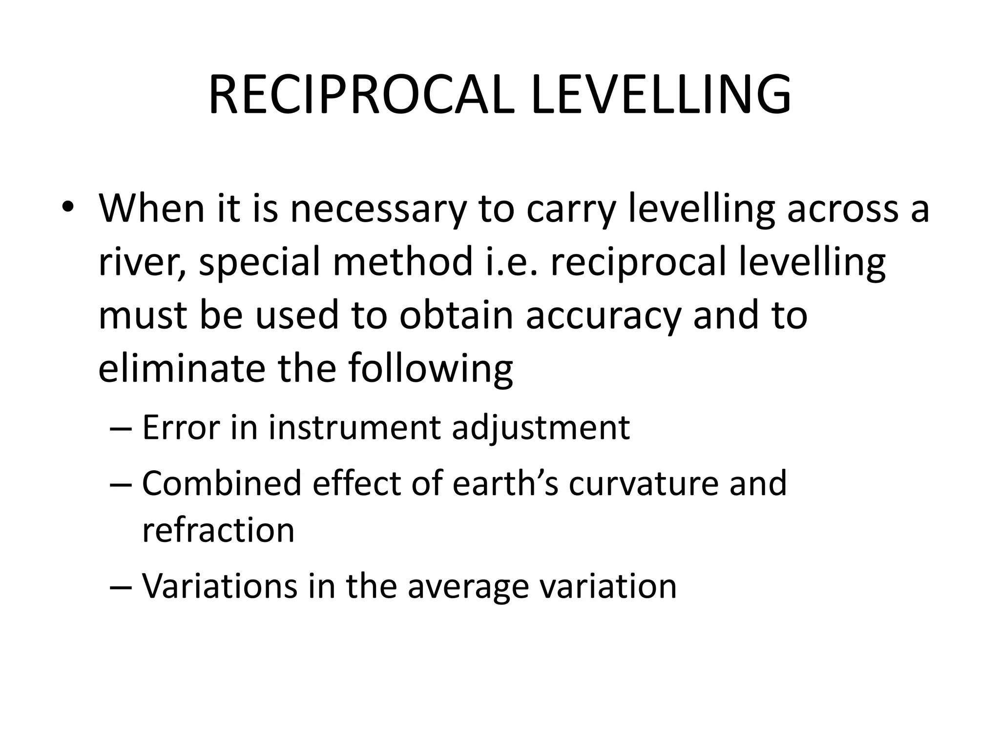 Levelling - Rise and fall - Height of instrument method | PPTX
