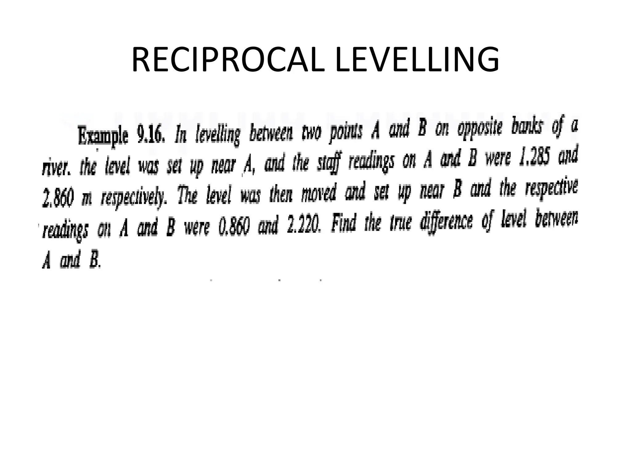 Levelling - Rise and fall - Height of instrument method | PPTX