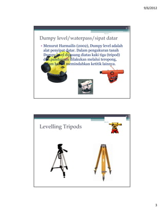Surveying session-1-waterpassing | PDF