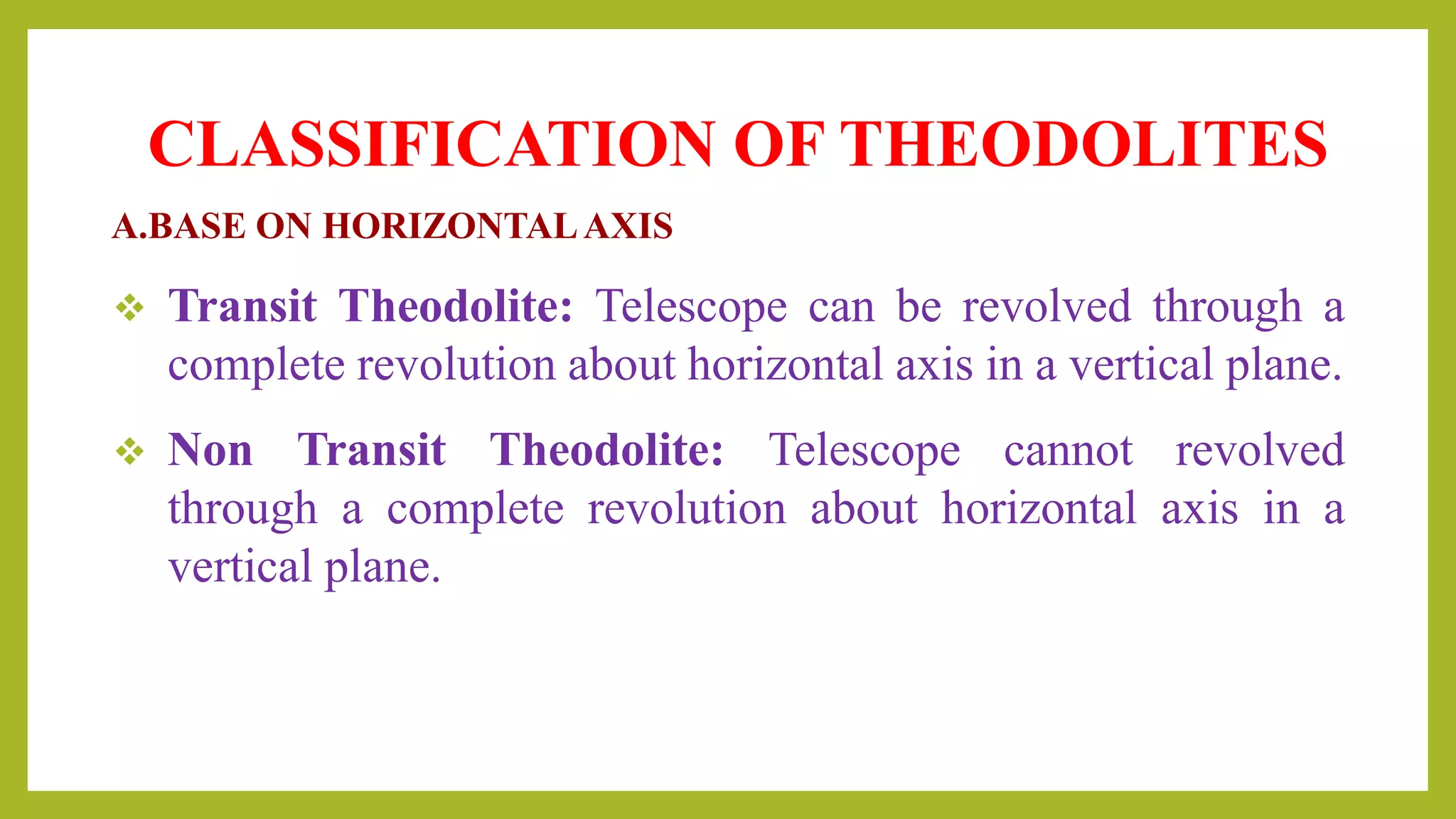 Theodolite Surveying | PPTX