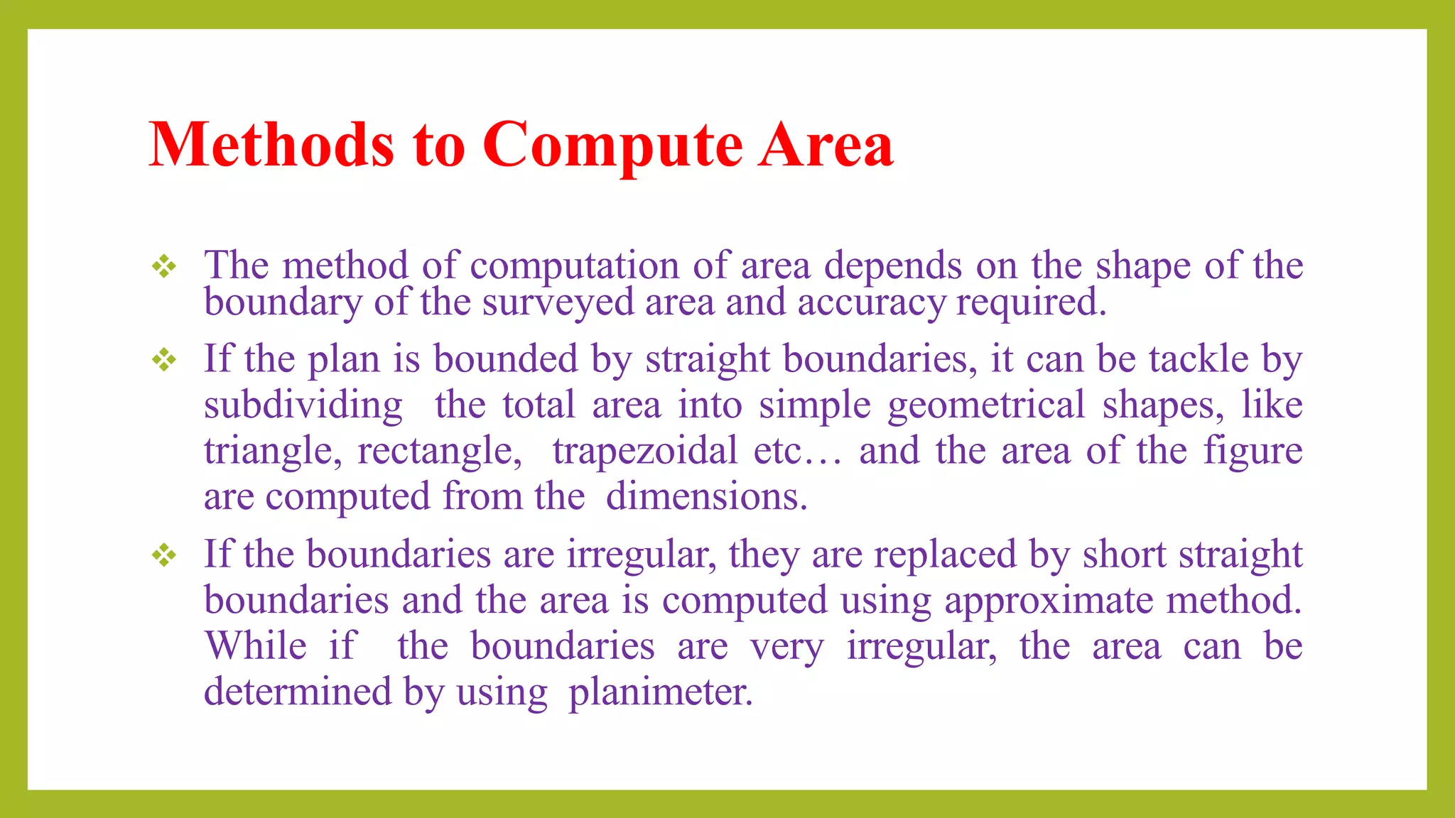 Computation of Area and volume | PPTX