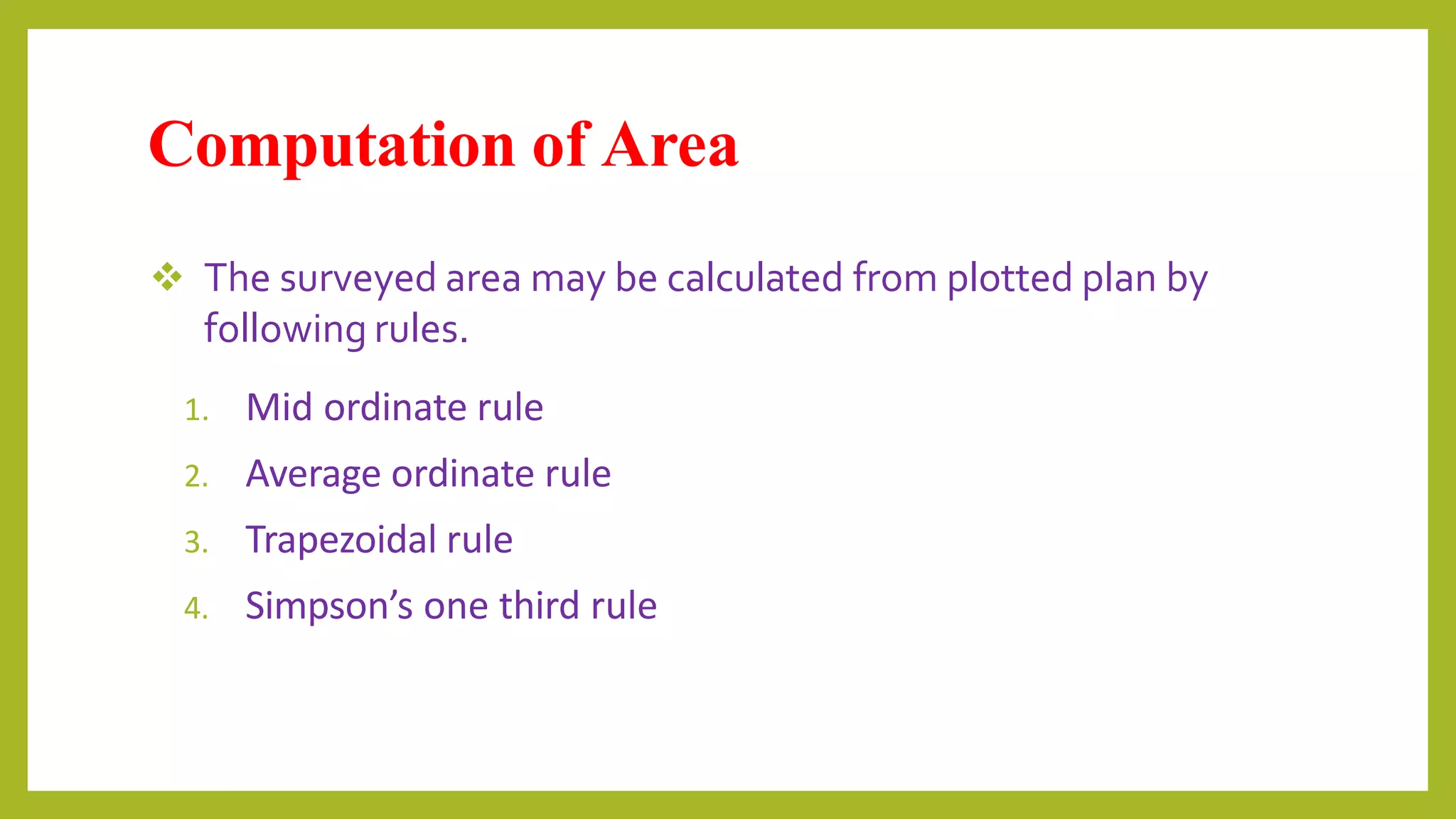 Computation of Area and volume | PPTX