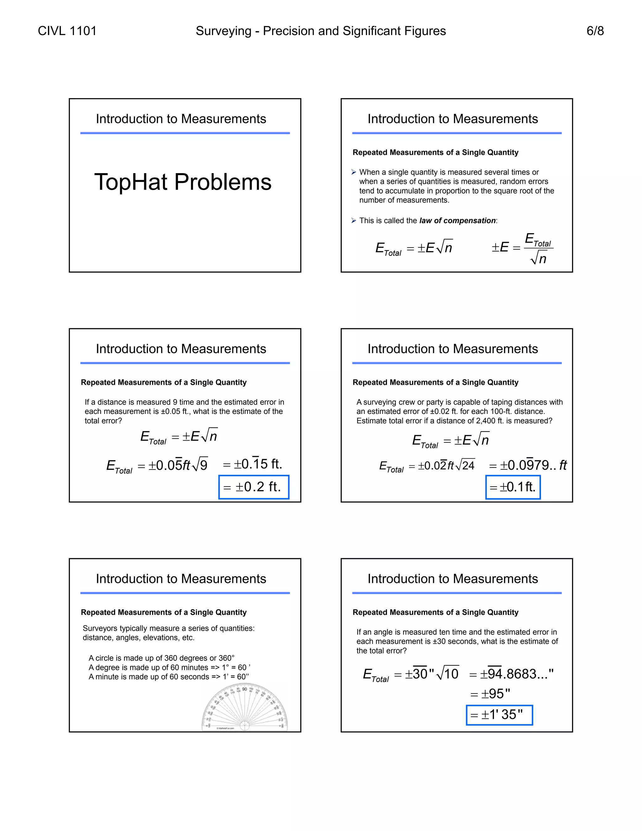 Surveying 3 precision | PDF