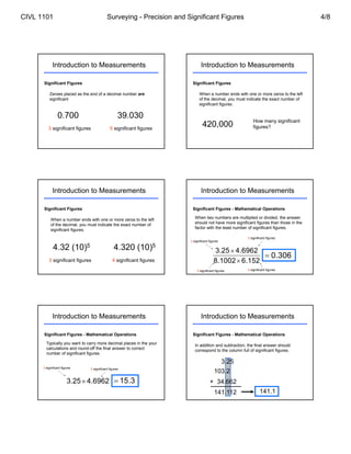 Surveying 3 precision | PDF