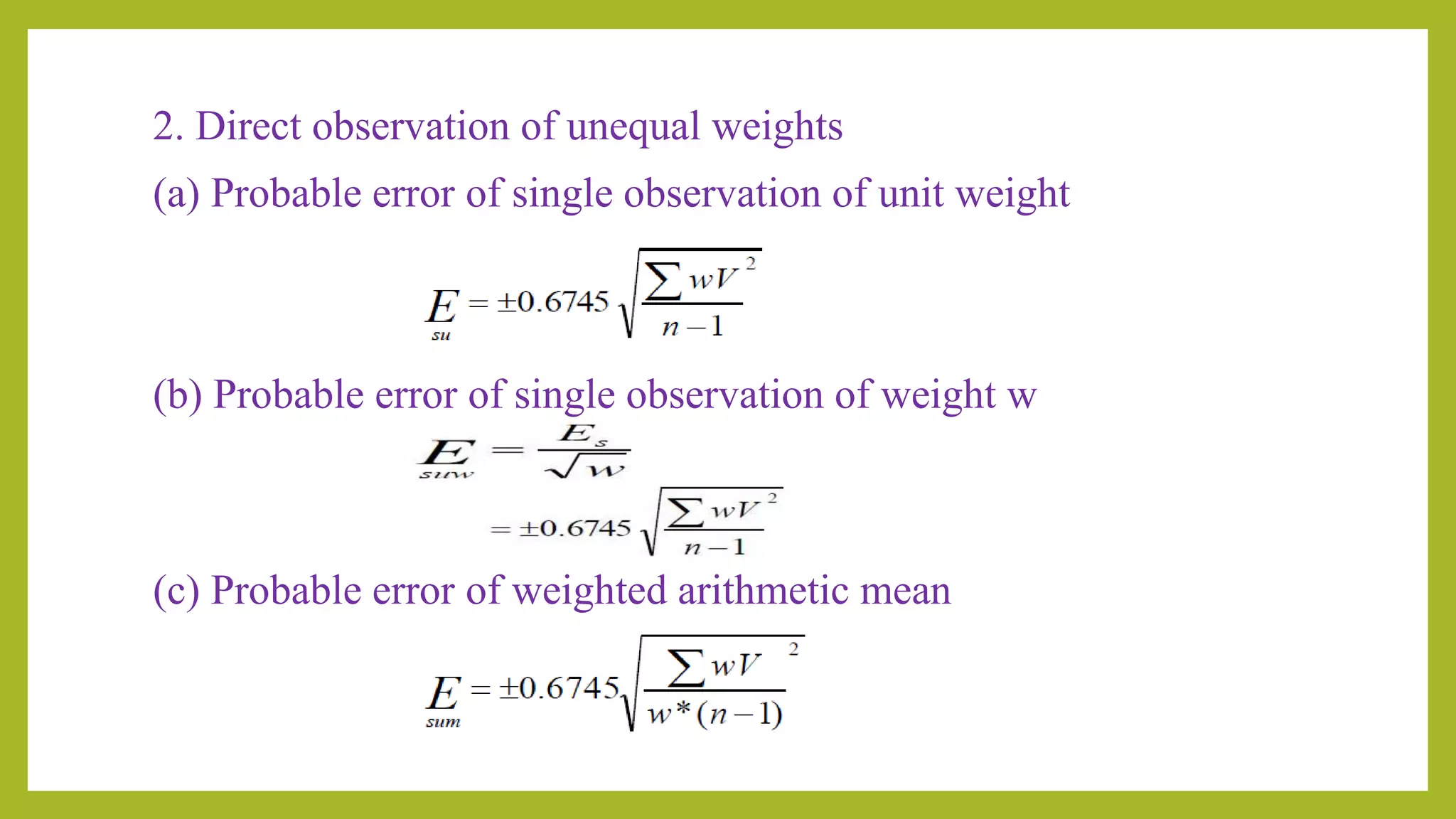 Theory of Errors | PPTX