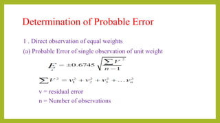 Theory of Errors | PPTX