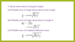 Theory of Errors | PPTX