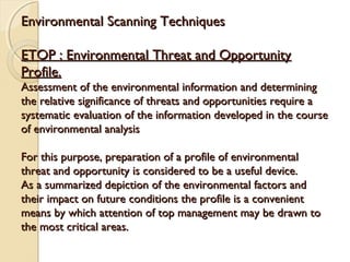 Surveying and analysing the environment | PPT