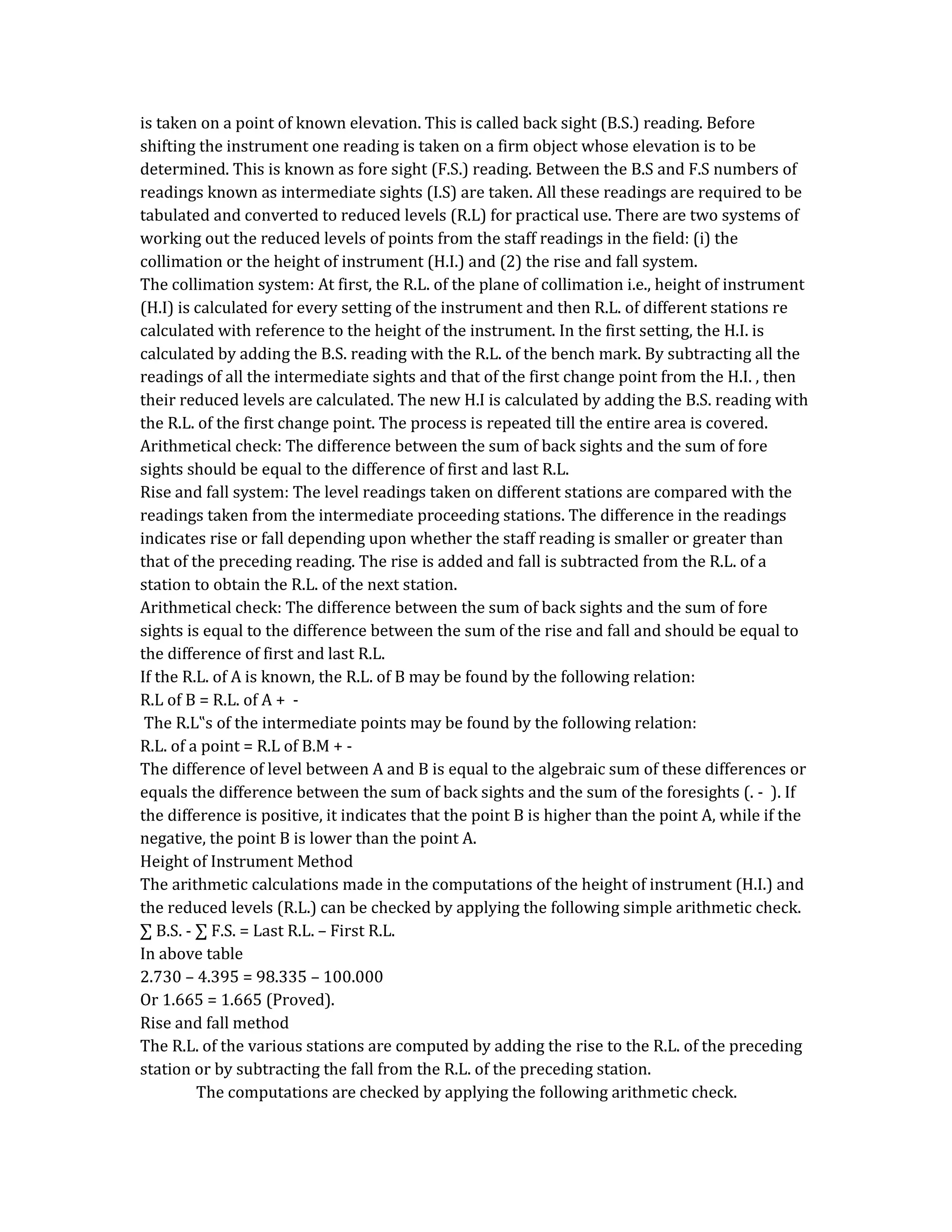 Surveying and levelling in agricultural land area calculation and ...